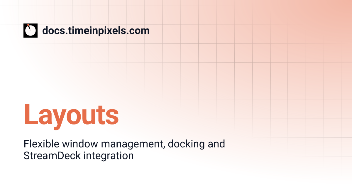 Layouts | docs.timeinpixels.com